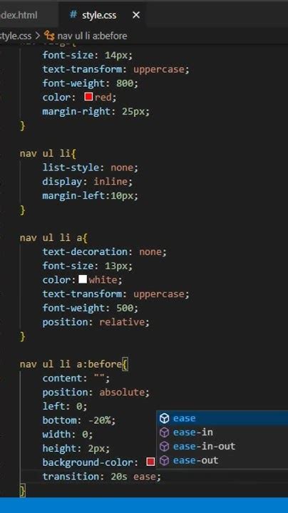 Underline Navbar Menu Link Hover Effect Using Only Html And Css Hover