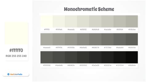 Ivory Color Fffff0 Hex Color Conversion Color Schemes Color