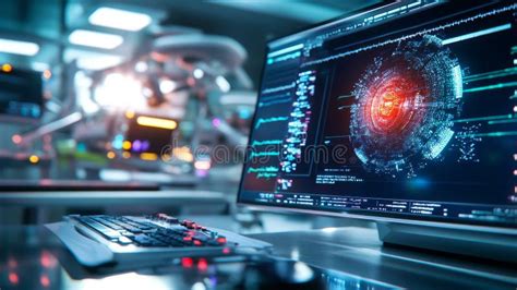 Digital Data Analysis On Modern Computer Futuristic Technology Data