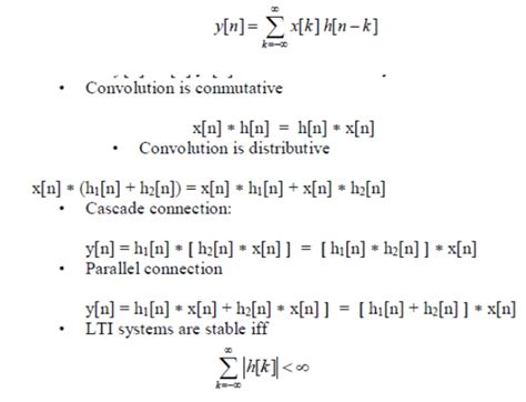 Linear Time Invariant Discrete Time Systems