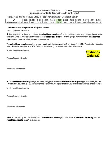 ua stat quiz 22 stats quiz 22 introduction to statistics name