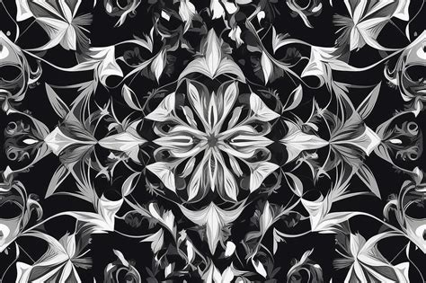 Premium Photo Monochrome Geometry Abstract Vector Pattern With