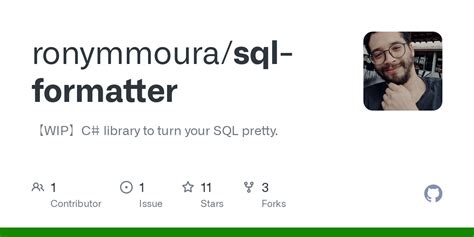 Github Ronymmourasql Formatter 【wip】c Library To Turn Your Sql Pretty