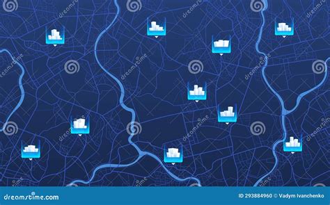 Multiple Destinations Gps Tracking Map Track Navigation Pins On