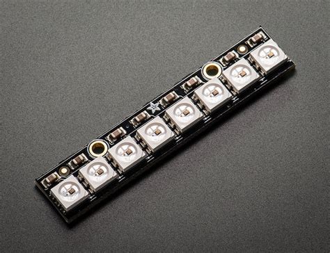 Adafruit Neopixel Stick For Arduino 8 X Ws2812 5050 Rgb Led With Inte Elmwood Electronics