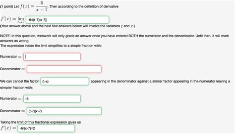 Solved 6 1 Point Let F X Then According To The Chegg Com
