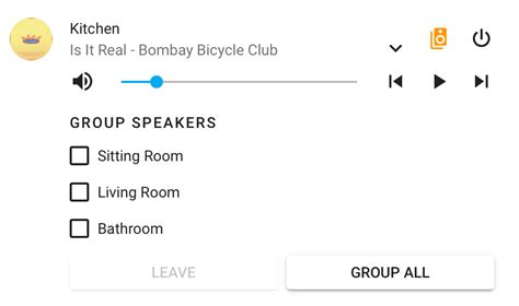 Adding Volume Slider To Mini Media Player Grouped Speakers R Homeassistant