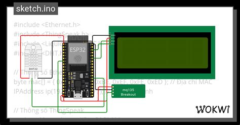 Iot Mq135 Air Quality Sensor Copy Wokwi Esp32 Stm32 Arduino Simulator