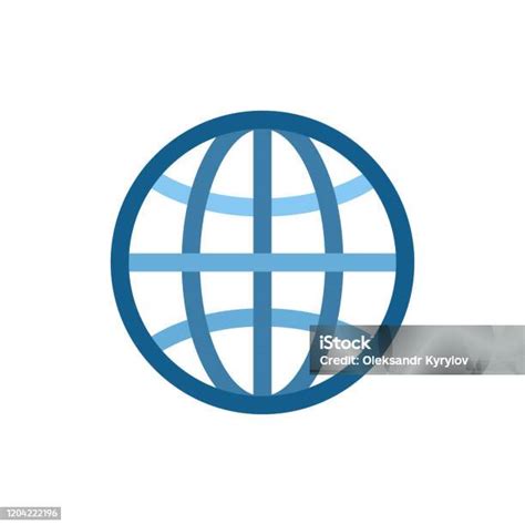 다른 색상 선 글로브 아이콘입니다 글로브 기호입니다 흰색 배경에 격리된 스톡 벡터 그림입니다 구에 대한 스톡 벡터 아트 및 기타 이미지 Istock