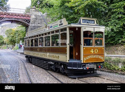 Blackpool And Fleetwood Tram No 40 National Tramway Museum Crich Matlock Derbyshire England