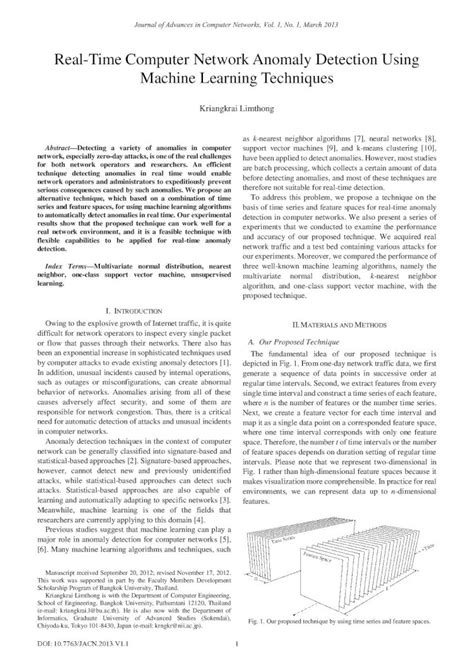 Pdf Real Time Computer Network Anomaly Detection Real Time