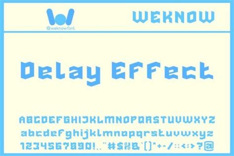 Delay Effect Font By Weknow · Creative Fabrica