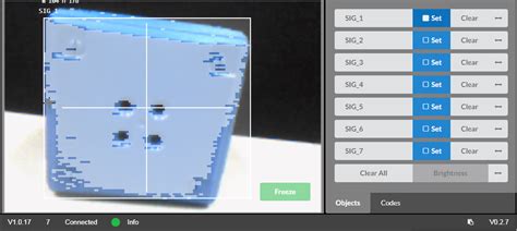 configuring the v5 vision sensor with the expert robot configuration in