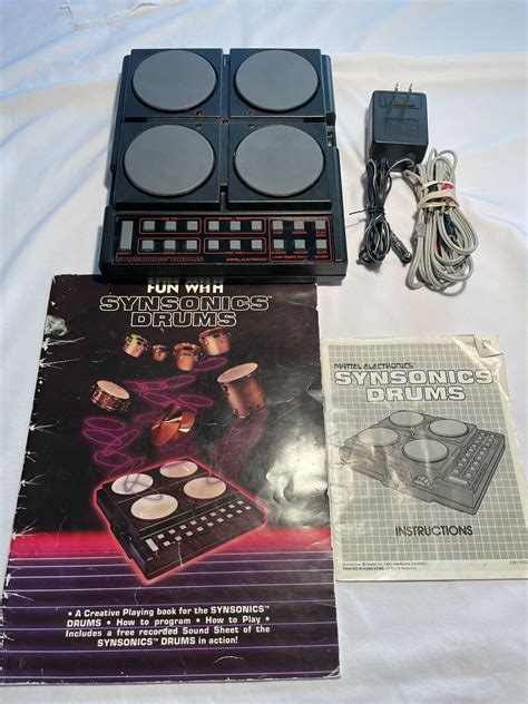 Matrixsynth Vintage 80s Synsonics Drums W Original Manual Brochure And Flexi Disc
