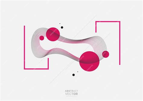 Premium Vector Abstract Background With Dynamic Linear Waves Vector Illustration In Flat