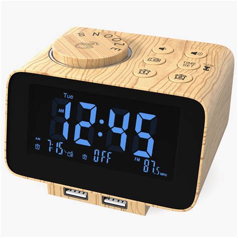 Digital Alarm Clock Radio 3d Model 29 3ds Blend C4d Fbx Max Ma