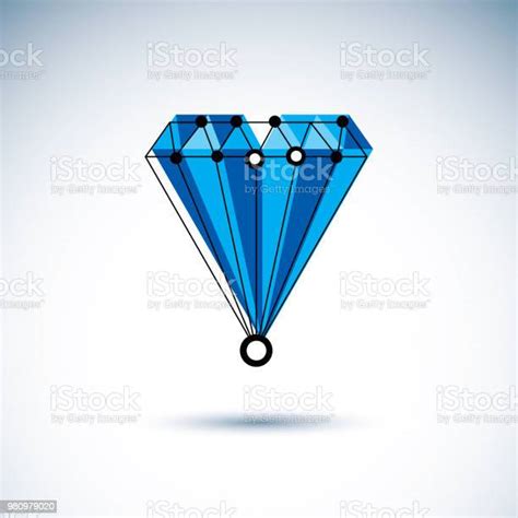 건설 업계 기호입니다 추상적인 기하학적 3d 와이어 프레임 개체 벡터 일러스트 레이 션입니다 0명에 대한 스톡 벡터 아트 및 기타 이미지 Istock