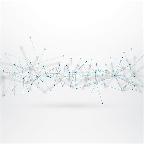 Array Network Lines With Dots Connection In Technology Concept B