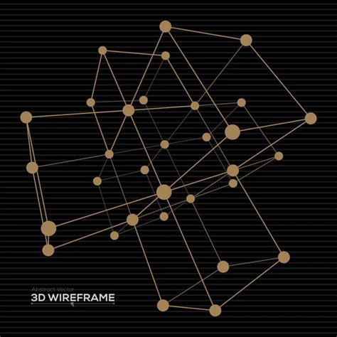 Wireframe Mesh Cubes Stock Vector Image By Jakegfx