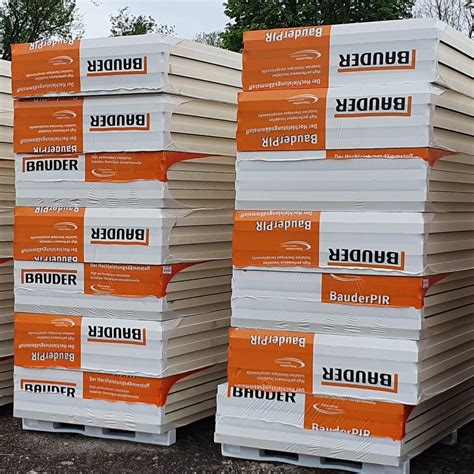 Pir Bauder Fa Te Alu 50 Mm Poliuretano Izoliacinė Plokštė 5 Cm 1200x600