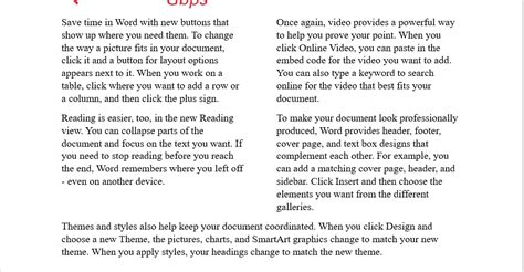 Design Professional Reports With Multi Column Word Layouts