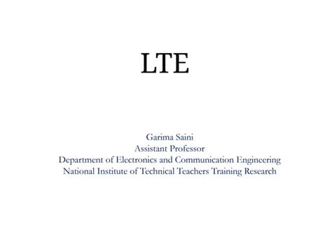 Lte Architecture Pdf