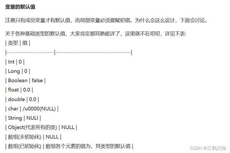 Java基础 全局变量和基础变量的初始化java全局变量初始化 Csdn博客