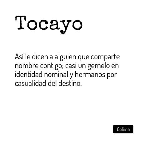 Qué Significa “tocayo” Explicación Y Ejemplos