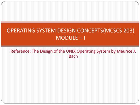 Solution Operating System Design Concepts Studypool