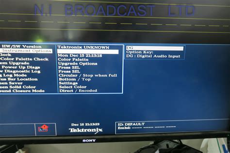 Tektronix Wvr5000 Hd Sd Rasterizer Waveform Vectorscope N I Broadcast Ltd