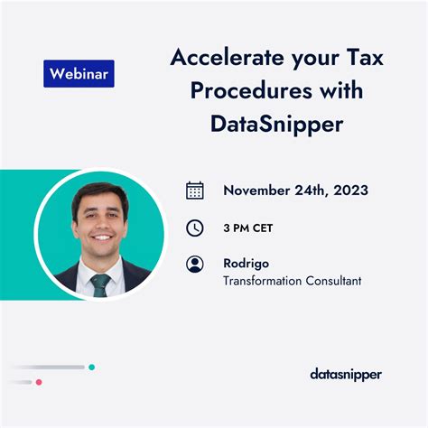 Datasnipper On Linkedin Webinar Accelerate Your Tax Procedures With Datasnipper Nov 24th
