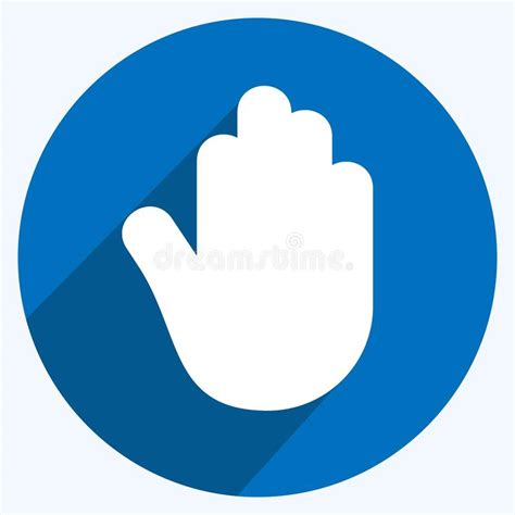 Icon Accessibility Suitable For Mobile Apps Symbol Long Shadow Style Simple Design Editable