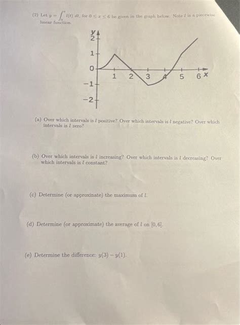 Solved Let Y Linear Function T Dt For