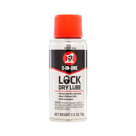 Lock Dry Lube Lock Lubricant 3 In One