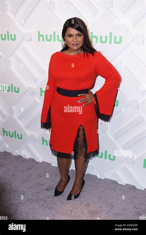 New York Ny 20190501 Hulu Upfront Presentation Pictured Mindy Kaling John Nacion Stock