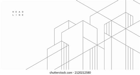 Abstract Architectural Construction Geometric Technological Background