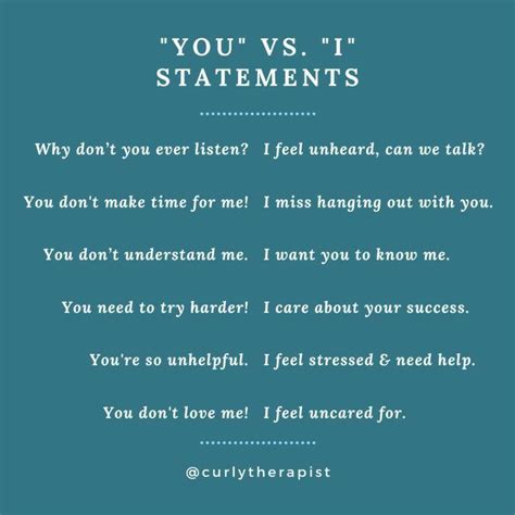 You Statements Vs I Statements For Relationship Advice Quotes To Build A Strong Communication