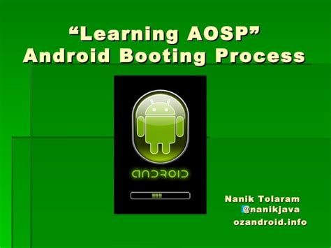 Learning Aosp Android Booting Process Ppt Operating Systems