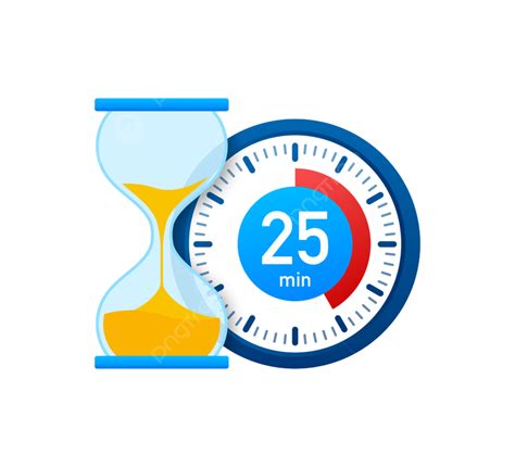 Stopwatch Timer Clipart Vector The 25 Minutes Timer Stopwatch