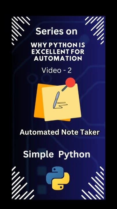 Python Automation Series 2 Automated Note Taker Python Programming Shorts Youtube