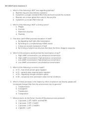 Bio Practice Questions For Exam III Pdf BIO Practice Questions Which Of The