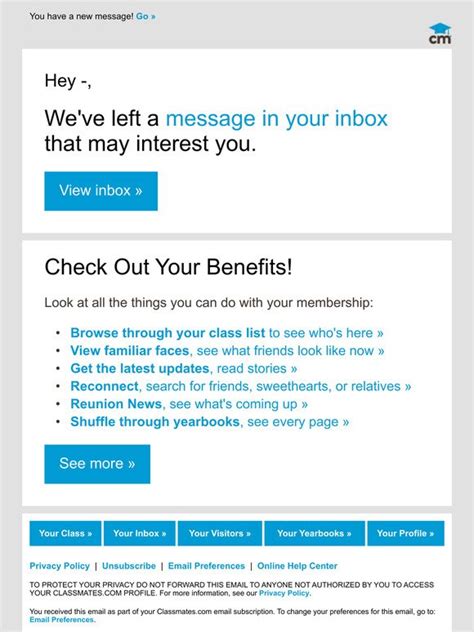 Classmates — — Has A New Message From Milled