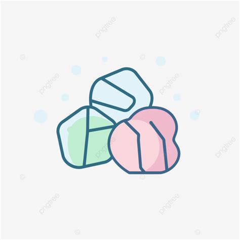 Pebbles Icon On White Background Vector Gumdrops Lineal Icon Flat Icon Png And Vector With