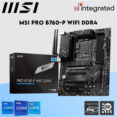 MSI PRO B760 P WIFI DDR4 ATX Gaming Motherboard Intel 13th Gen Processor Combo Lazada