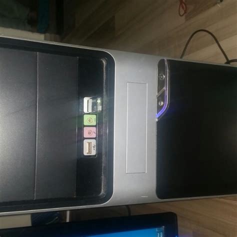 Desktop With CPU LED Monitor Keyboard And Mouse Computers Tech Parts Accessories