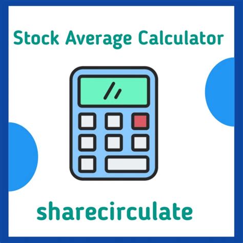 Stock Average Calculator Calculate Share Average Price