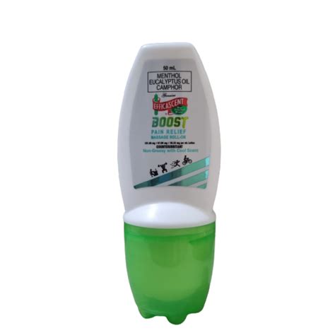 Efficascent Boost Pain Relief Massage Roll On 50ml Mandarin Healthcare