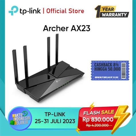 Promo Tp Link Archer Ax23 Ax1800 Dual Band Wi Fi 6 Router New Diskon 42 Di Seller Sasptr