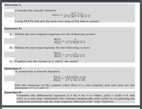 Solved Consider The Transfer Function G S 6s 2 1 S 3 Chegg