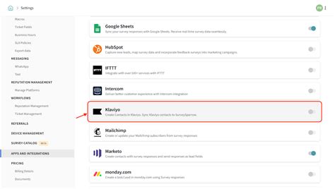 Integrating Klaviyo With Surveysparrow Surveysparrow